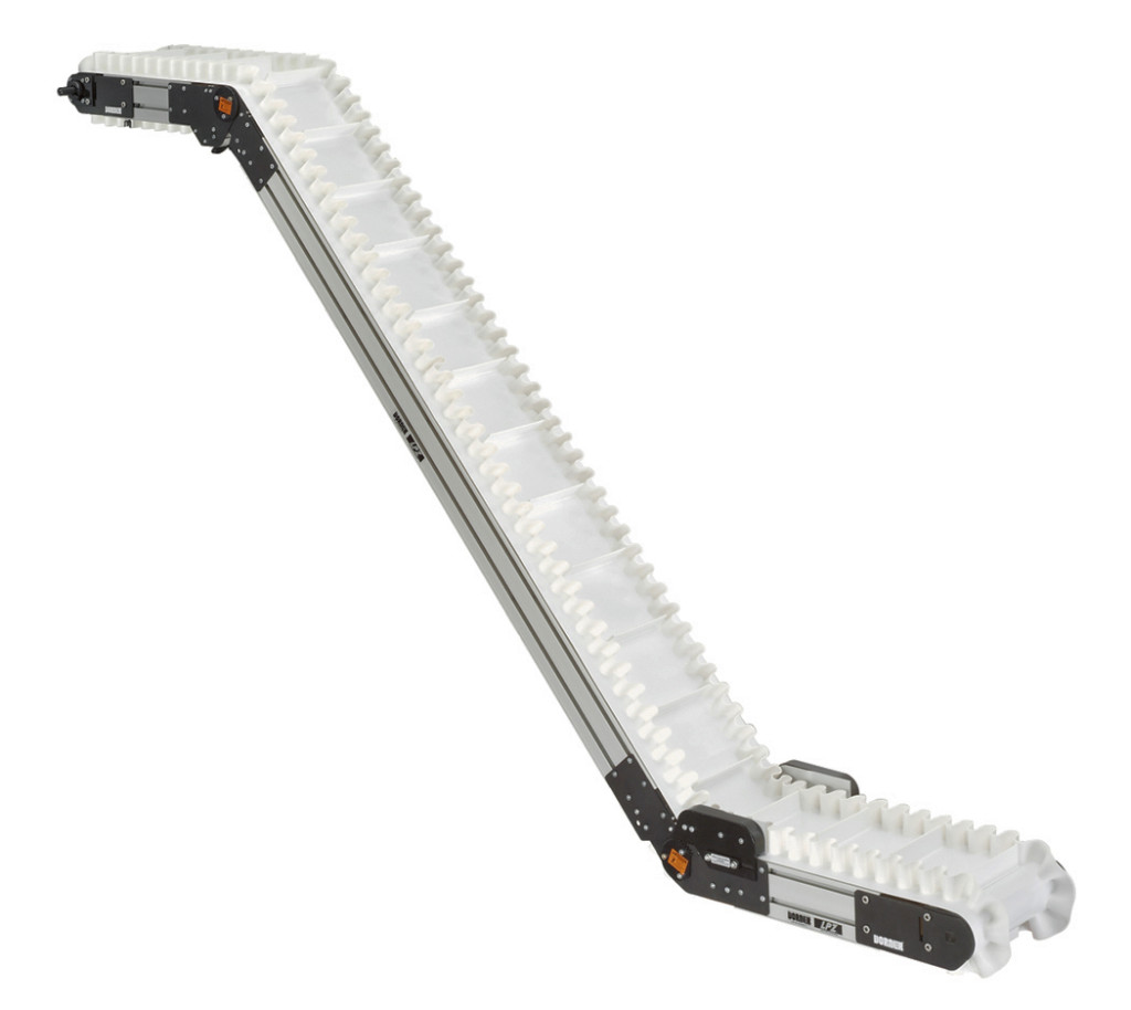 Dorner 3200 Boxwall Cleated Belt Conveyor, Conveyors & Drives, Inc